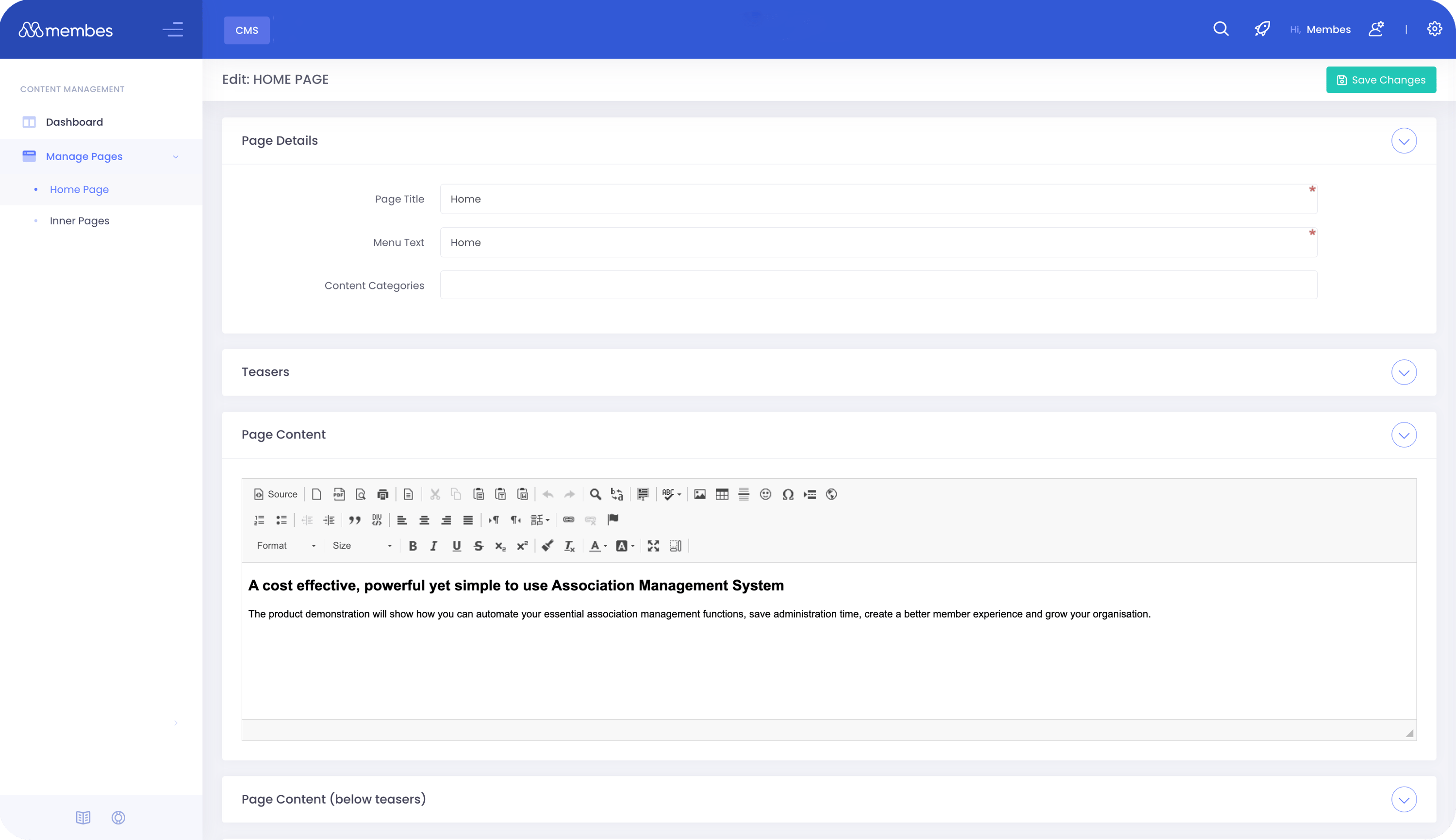 Membes | Modules. All the features you need in one system