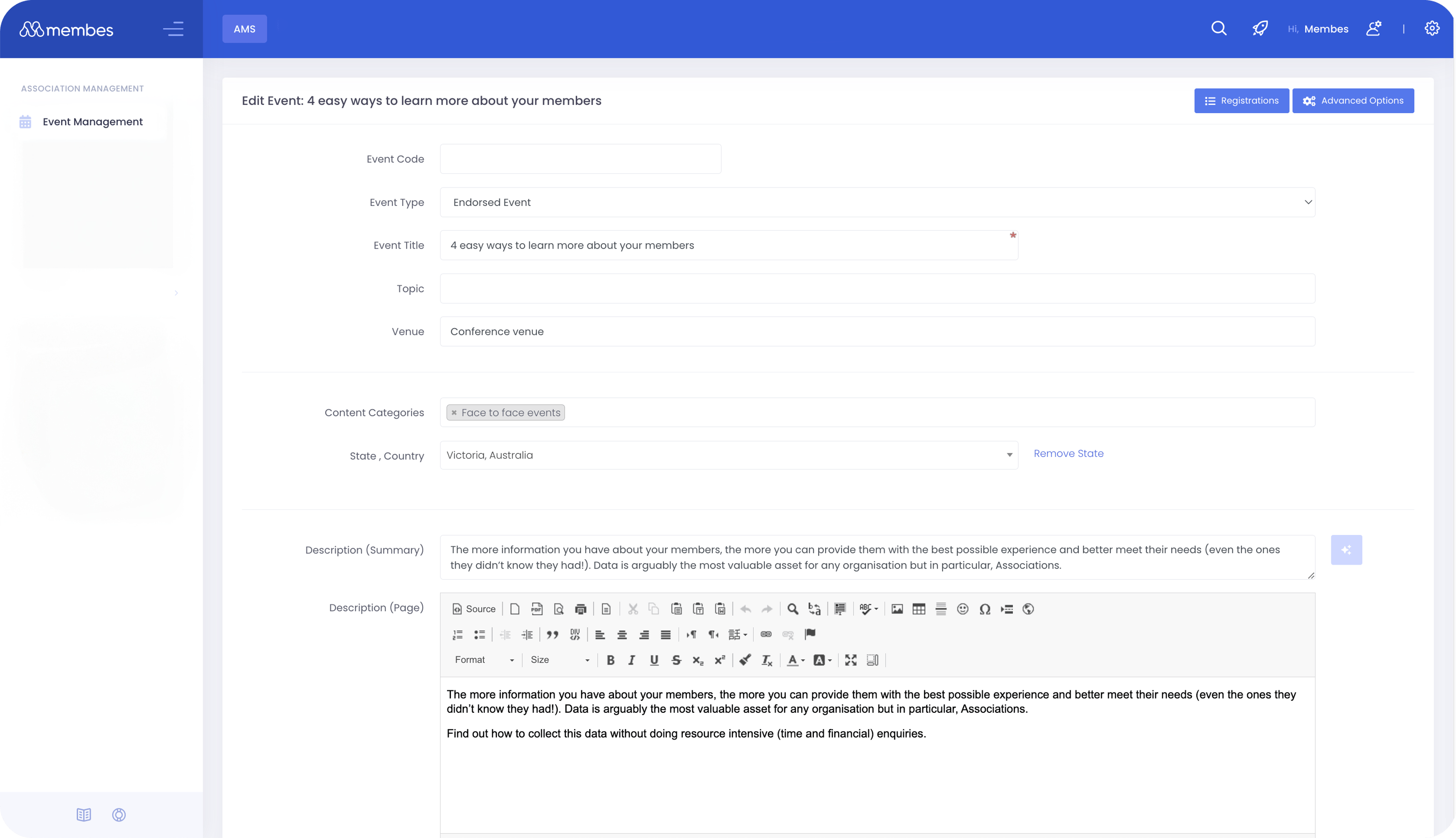 Membes | Modules. All the features you need in one system